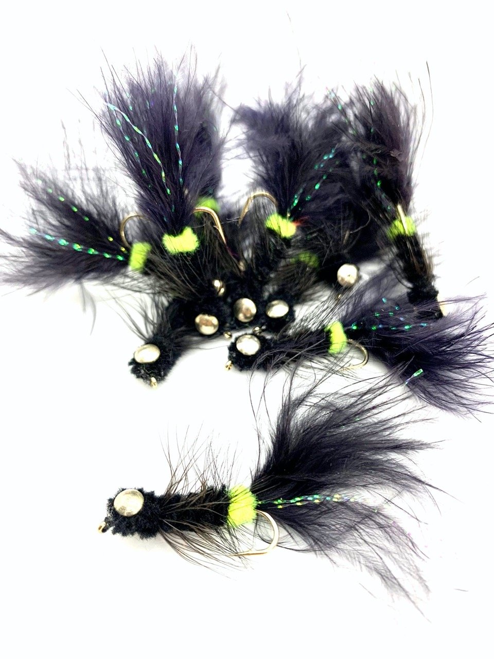 Streamer Dog nobbler noir ou orange fluo - Madflyfishing
